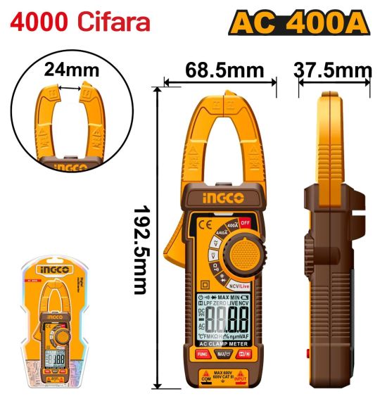 Digitalna amper klešta Super INGCO DCM62001
