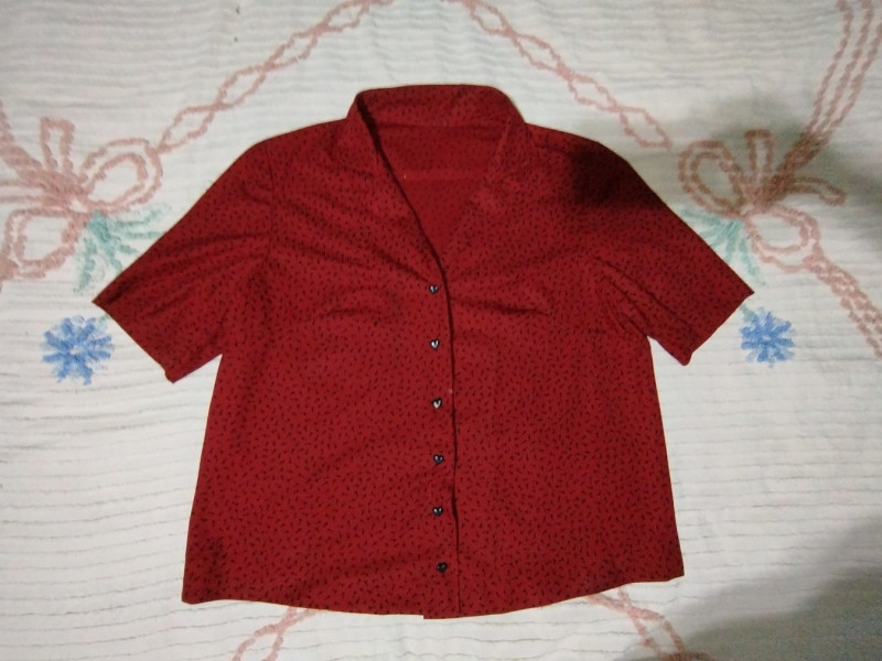 UNIKATNA BLUZA-KOŠULJA na RASKOPČAVANJE XL