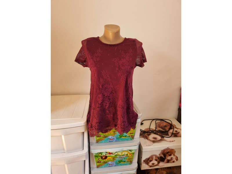 Dorothy Perkins bordo majica M