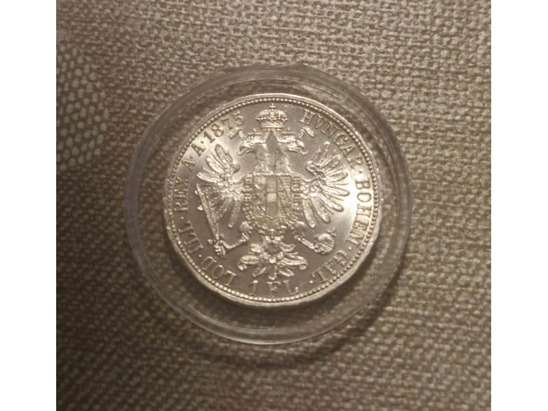 1 Florin 1875 Kovnički sjaj Unc! Broj 40.