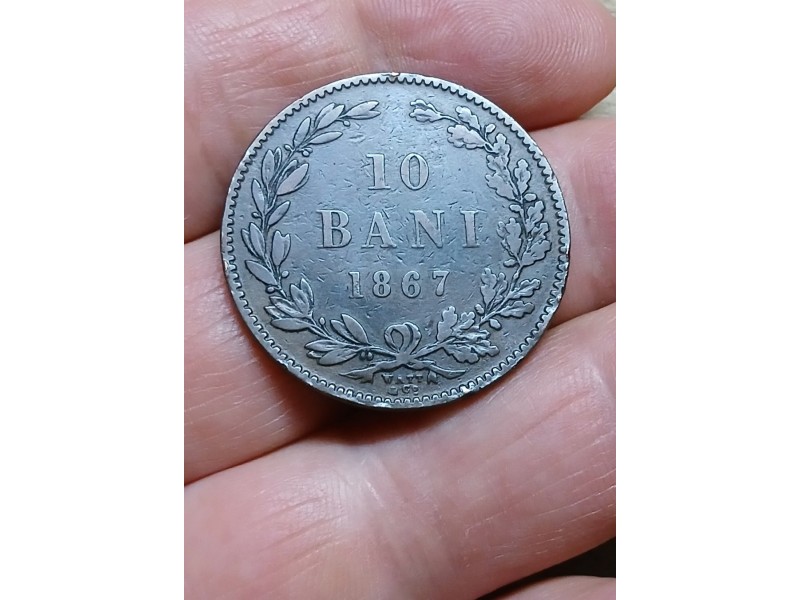 KO 110 - Rumunija - 10 bani 1867 - vidi opis -
