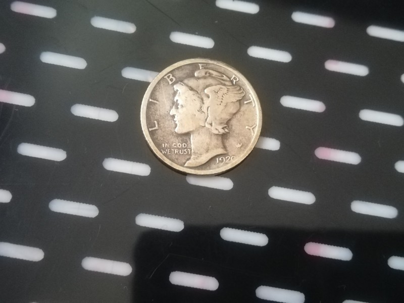 One dime srebro