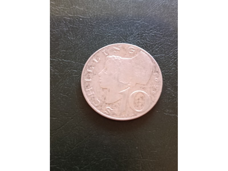Srebro - Austrija 10 shilling 1958.