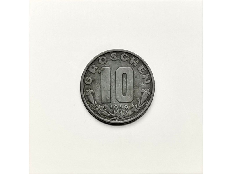6103 - 10 Groschen 1949. Austrija