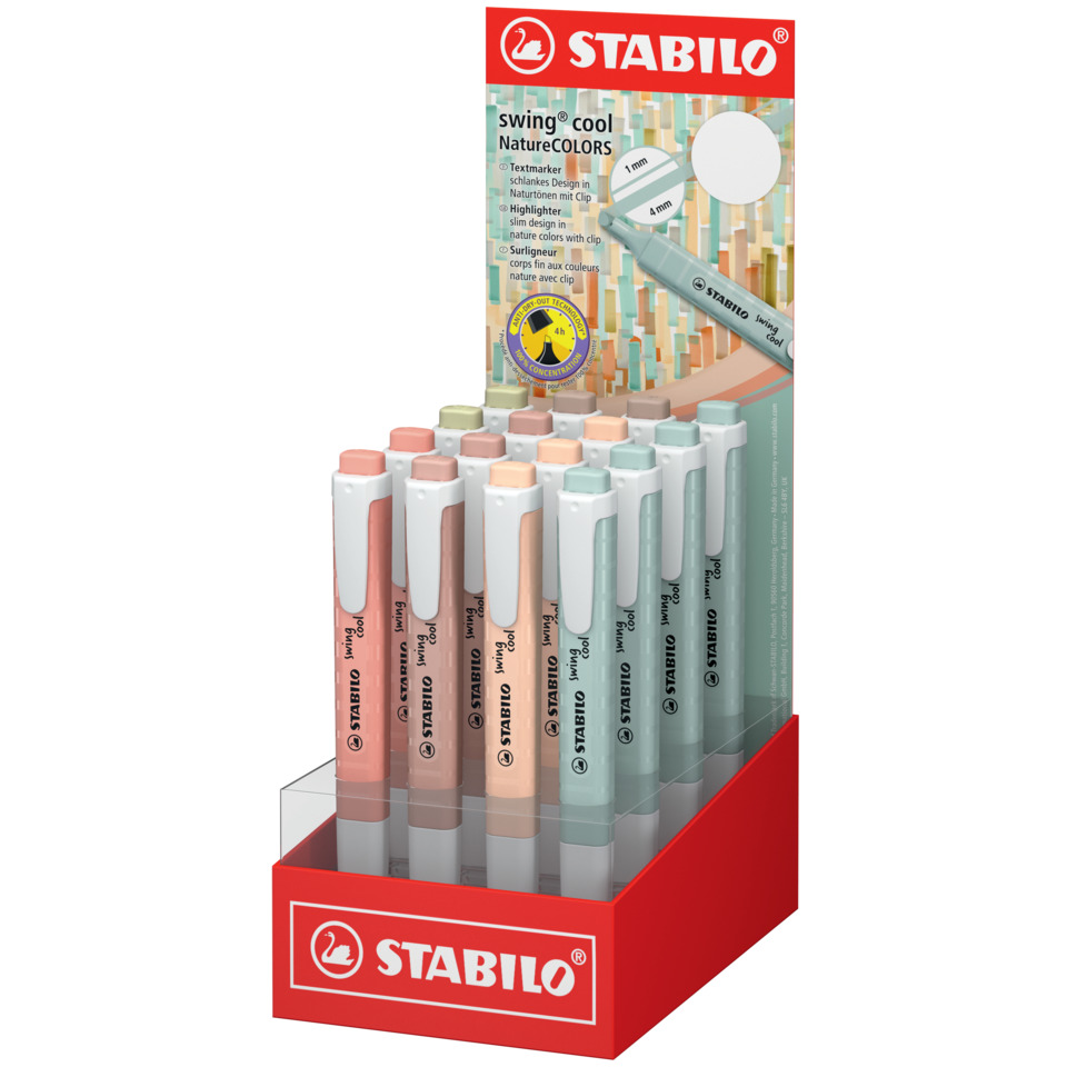 Signir STABILO swing cool Nature colors 1/16 Display