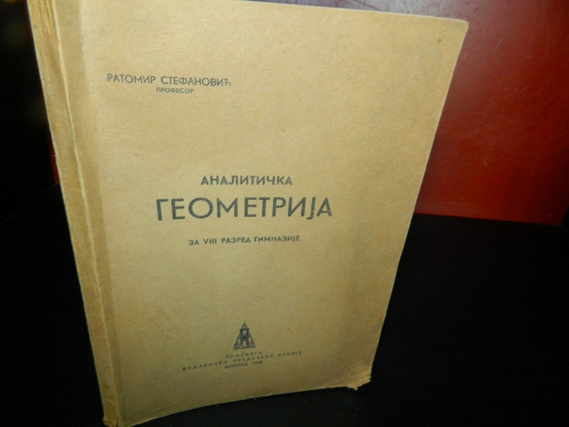 Analitička geometrija, Ratomir Stefanović