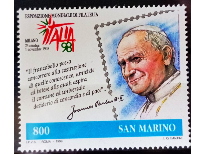 SAN MARINO CISTA PRIGODNA MARKA BR. 1802**IZ 1998