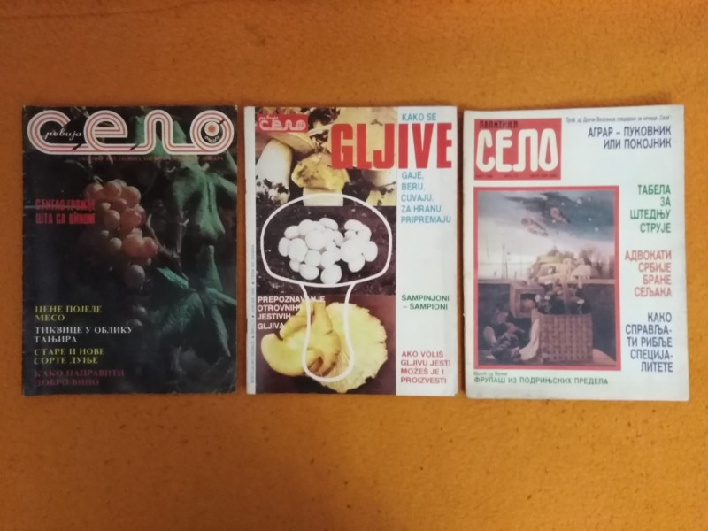 Selo - 3 broja iz 1983., 1984. i 1989.