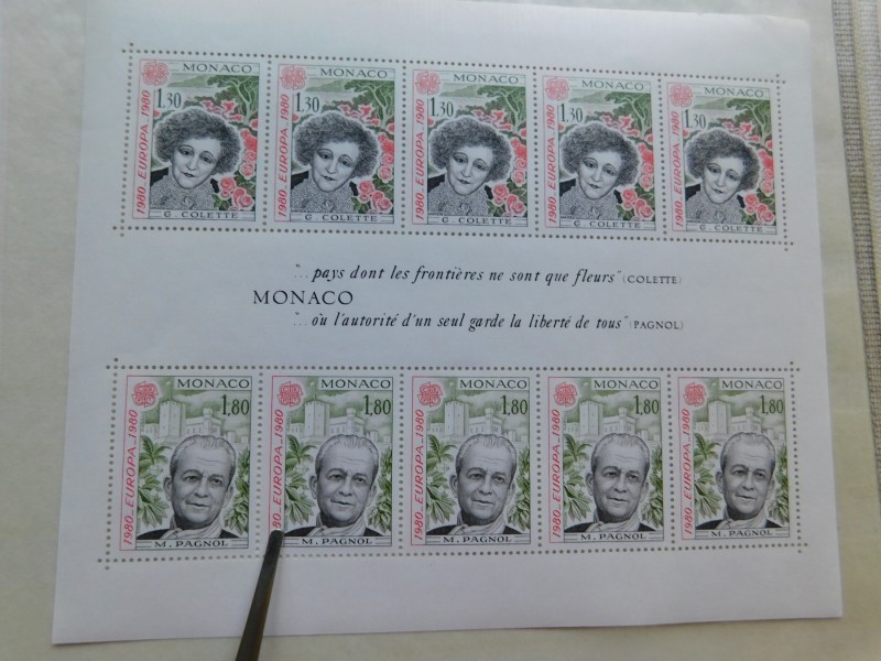 ** MONAKO EUROPA 1980 BLOK **