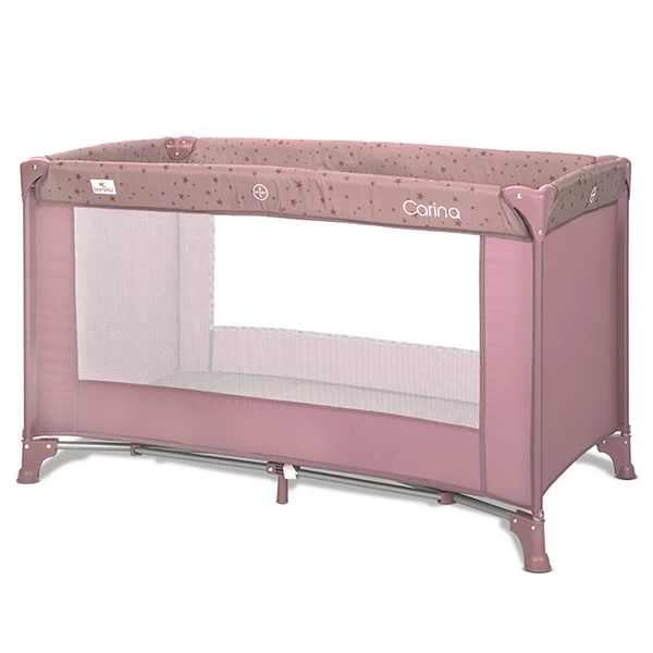 Lorelli prenosivi krevetac Carina 1 nivo Pink stars