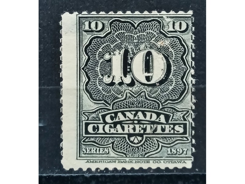 KANADA 1897 - AKCIZNA MARKA ZA CIGARE