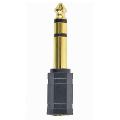 Stereo džek 6.35mm stereo plug to 3.5mm stereo socket Gembird A-6.35M-3.5F CAGP23930BK