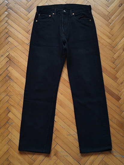 Orig Vintage LEVIS 501 crne farmerke W33 L32