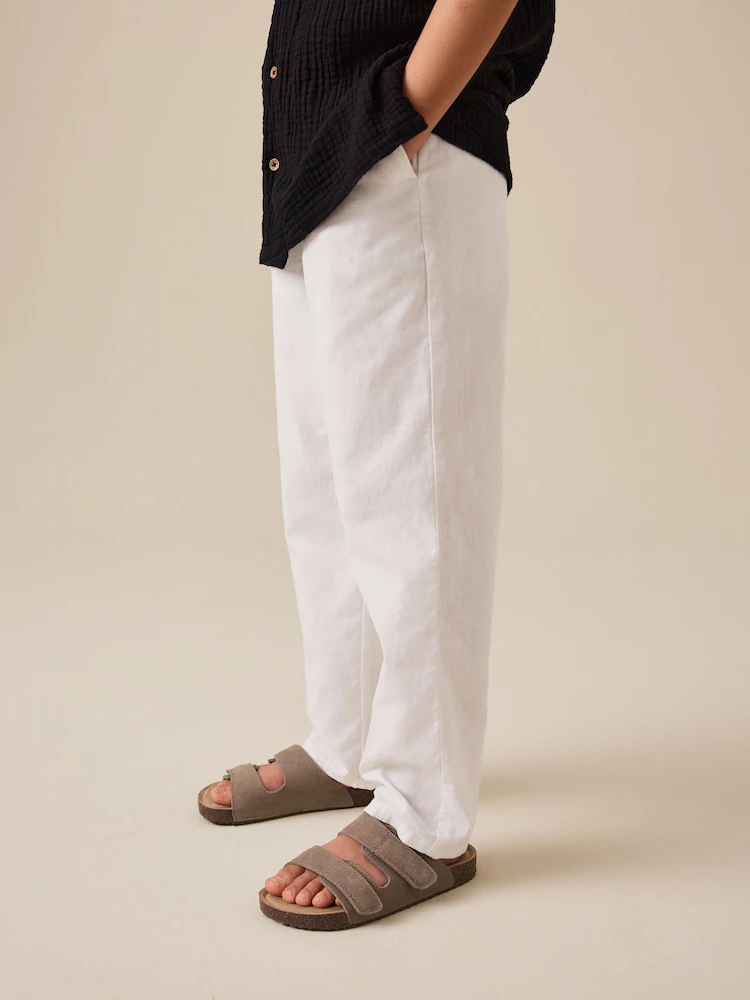 Belo - Pantalone sa povlačenjem Laneno platno Blend (3-16god.)