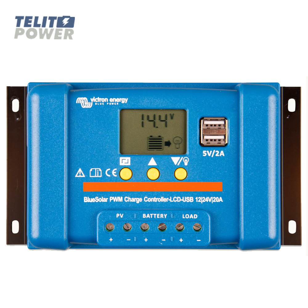 Victron BlueSolar PWM LCD&USB 12/24V-20A – Solarni regulator punjenja