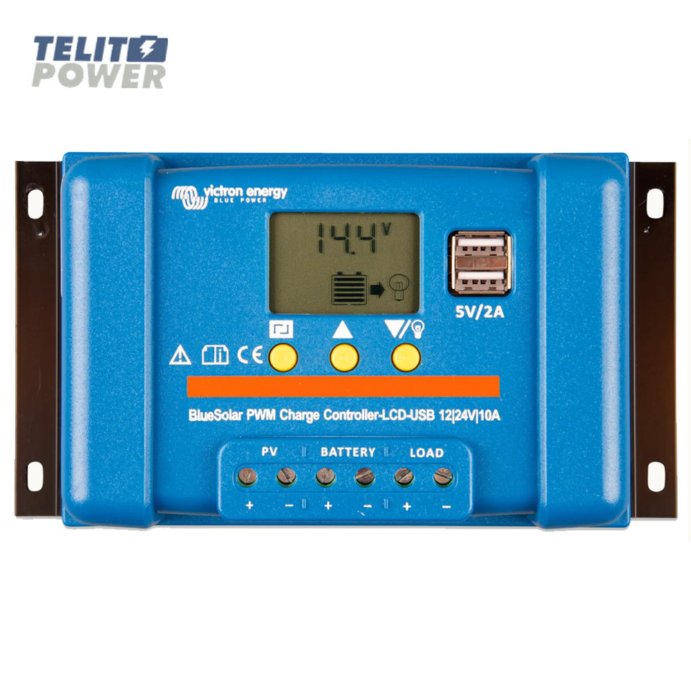 Victron BlueSolar PWM LCD&USB 12/24V-10A – Solarni regulator punjenja