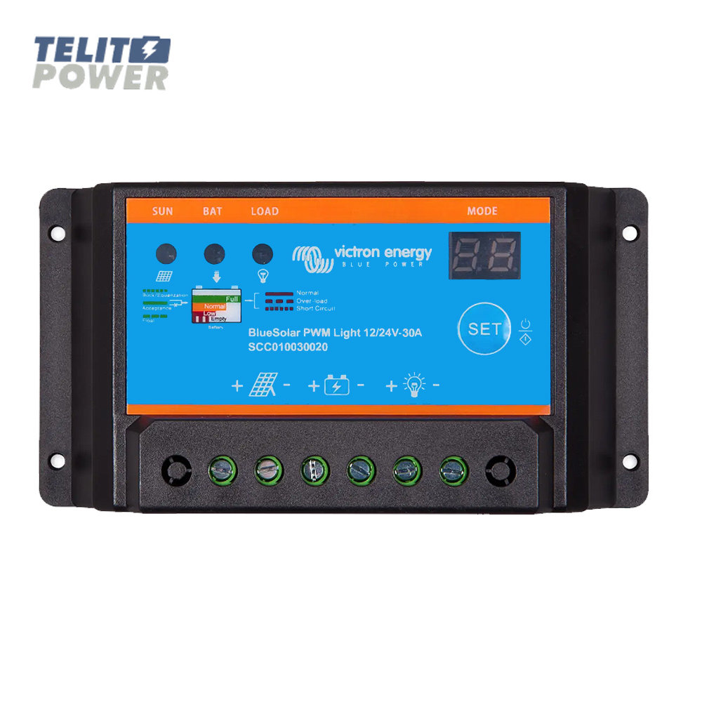 Victron BlueSolar PWM-Light 12/24V-30A – Solarni regulator punjenja