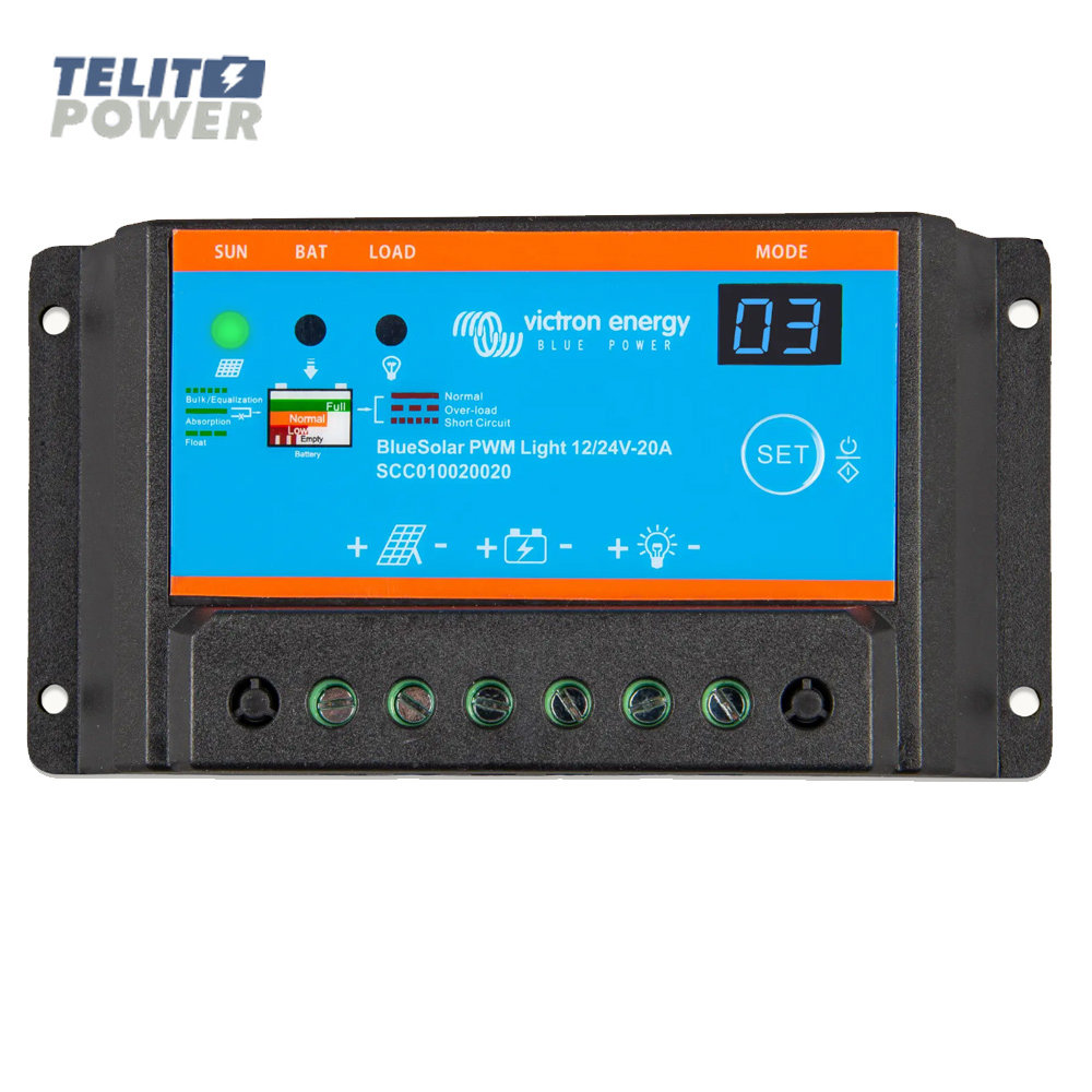 Victron BlueSolar PWM-Light 12/24V-20A – Solarni regulator punjenja
