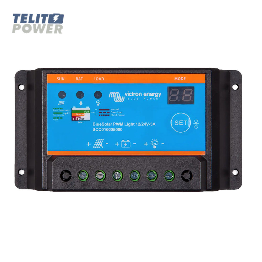 Victron BlueSolar PWM-Light 12/24V-5A – Solarni regulator punjenja