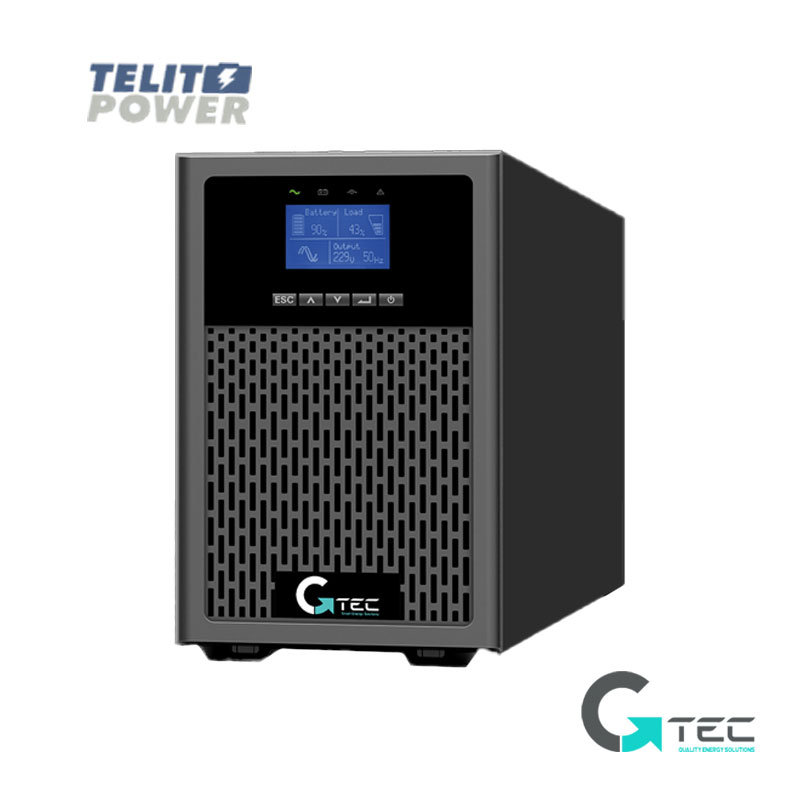 G-TEC MATRIX MXT1K0MM – Online UPS 1000VA/1000W, Power Factor 1