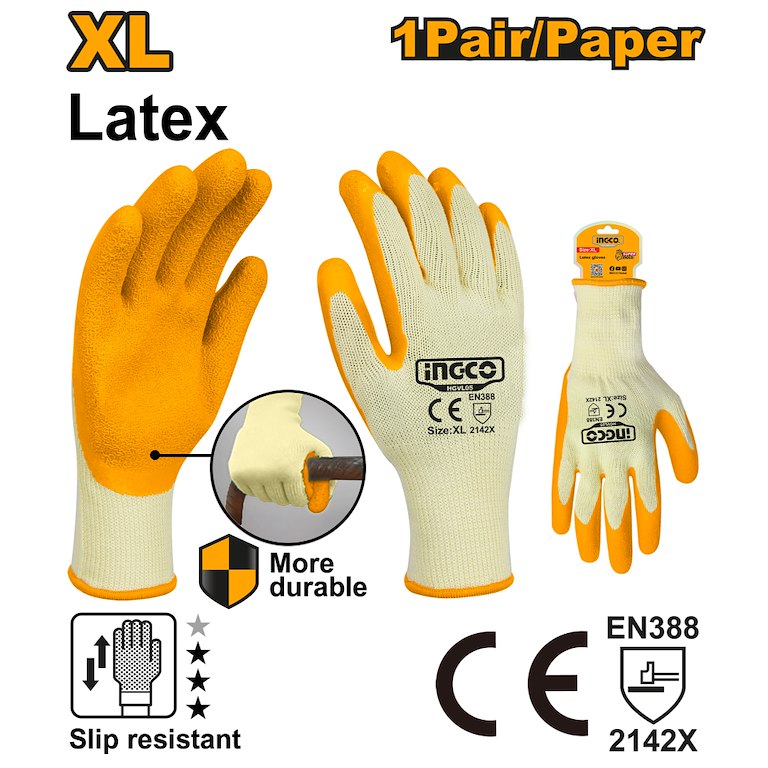 HGVL05 RUKAVICE LATEX XL SUPER INGCO