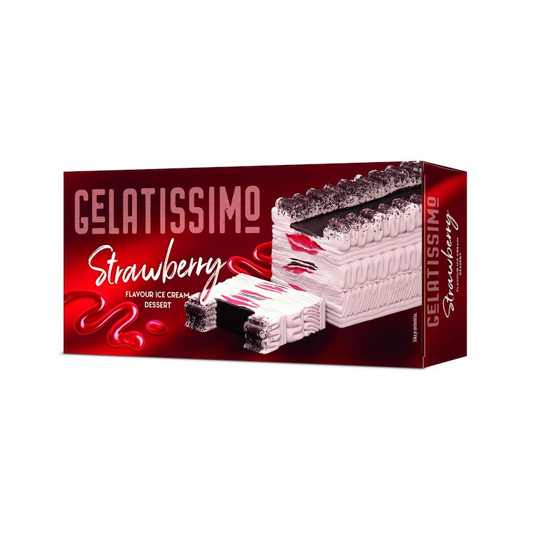 Sladoled tortica jagoda 700ml gelatissimo
