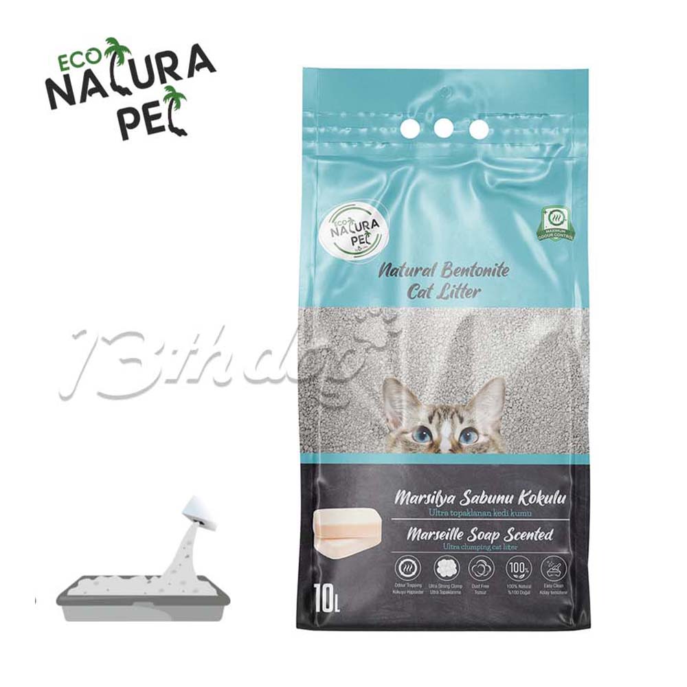 Eco Natura Posip za Mačke, Marseille Soap Scented Bentonite - 5L