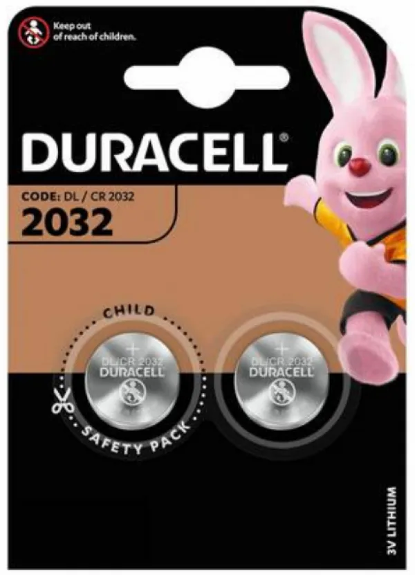 Duracell LM CR2032 LITHIUM 3V baterije dugme, PAK2 (cena po kom.)