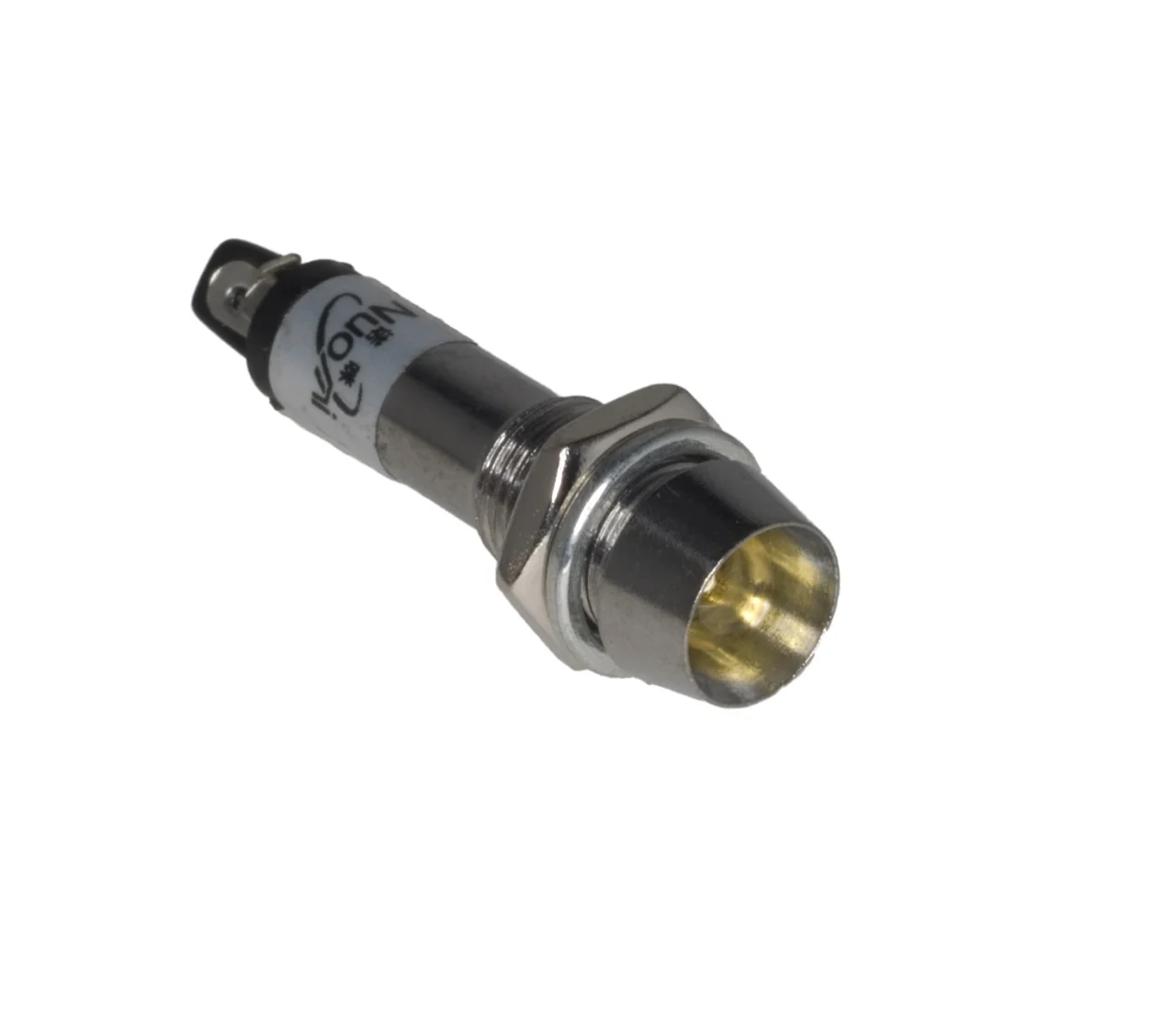 Signalna LED Lampica ADP8-1 12VDC Žuta Metalna 8mm