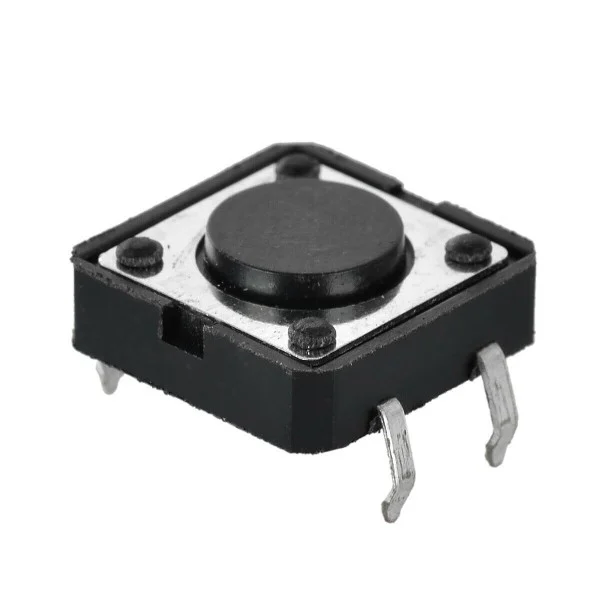 Taktilni Mikroprekidač Taster 12x12x4.3mm za Arduino i Elektroniku (4-pin) - THT za Štampane Ploče
