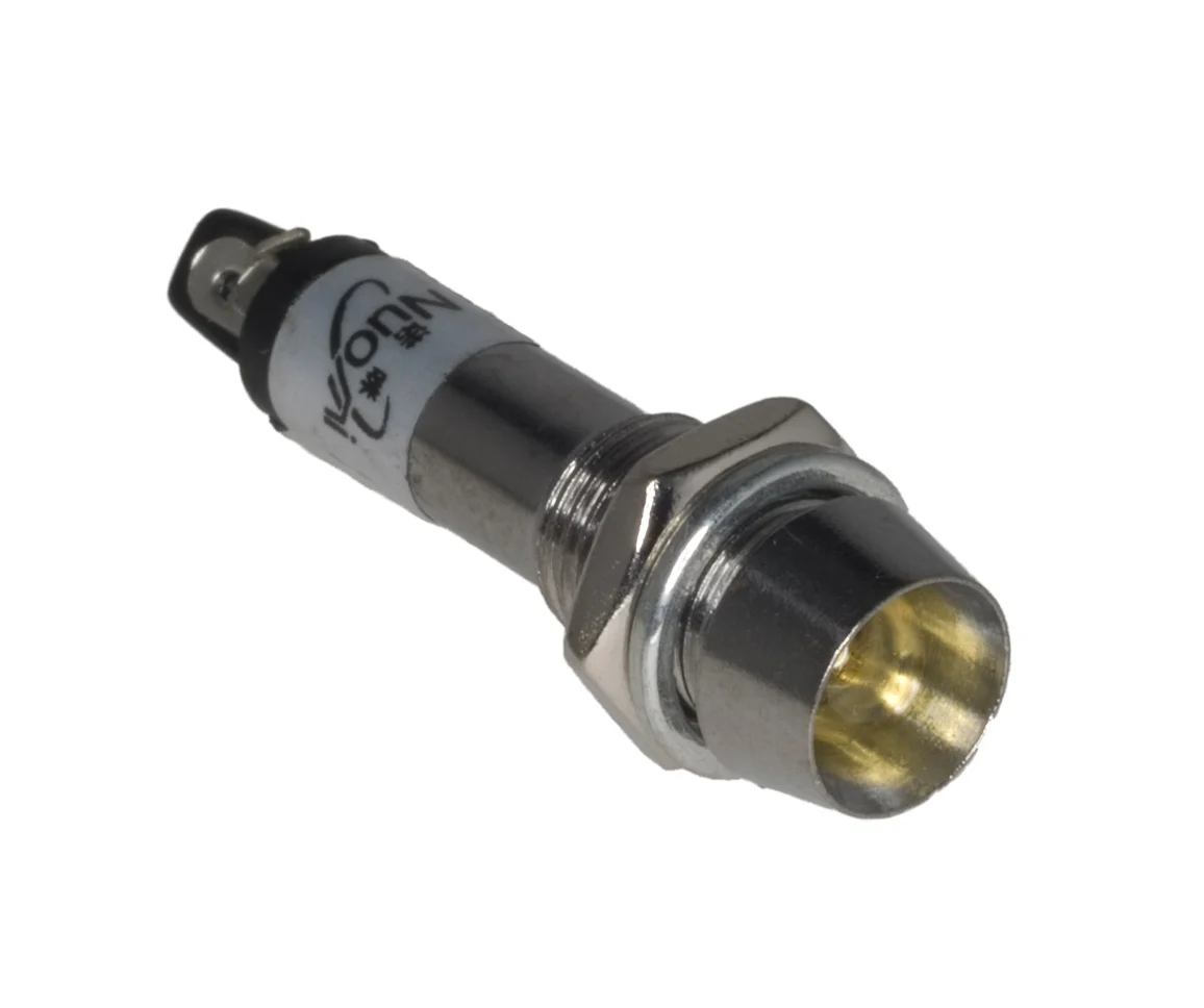 Signalna LED Lampica ADP8-1 230VAC Žuta Metalna 8mm