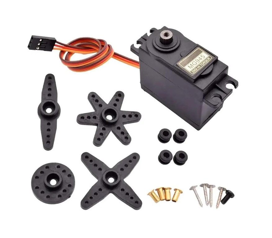 MG945 Digitalni Servo Motor 12kg High-Torque sa Metalnim Zupčanicima (360 stepeni)