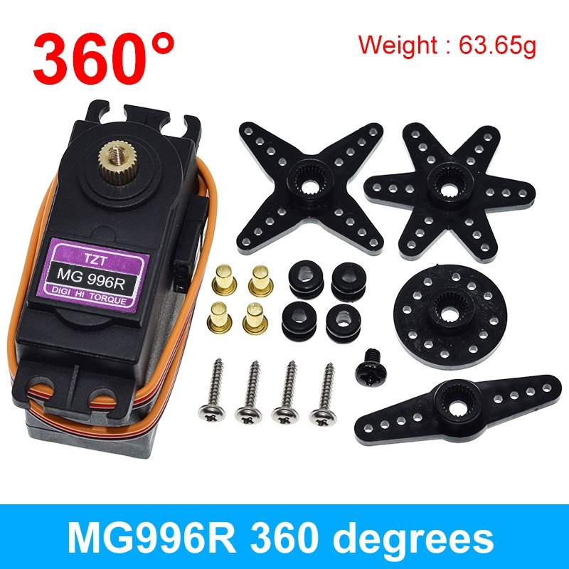 MG996R 360 stepeni Servo Motor sa Metalnim Zupčanicima - Digitalni High Torque za Arduino