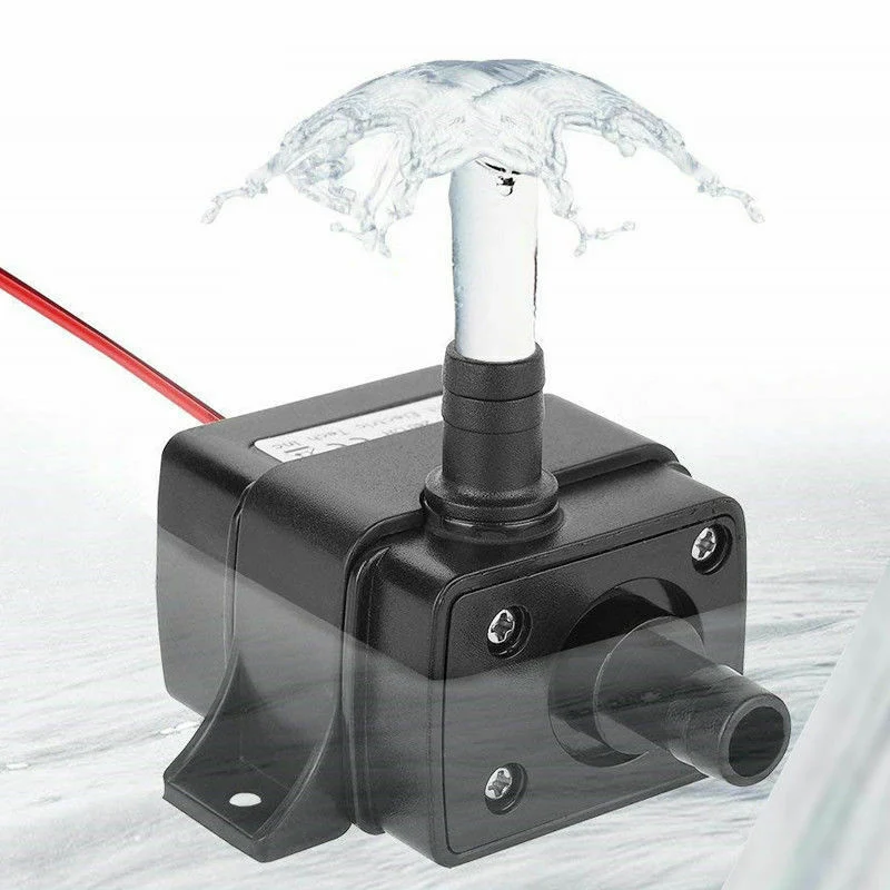 Mini potapajuća pumpa za Vodu 12V (240 L/h) Bez Četkica - za Akvarijume i Navodnjavanje