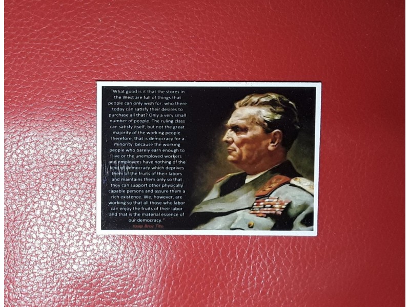 Magnet za frižider – motiv Josipa Broza Tita oko 7 x 5