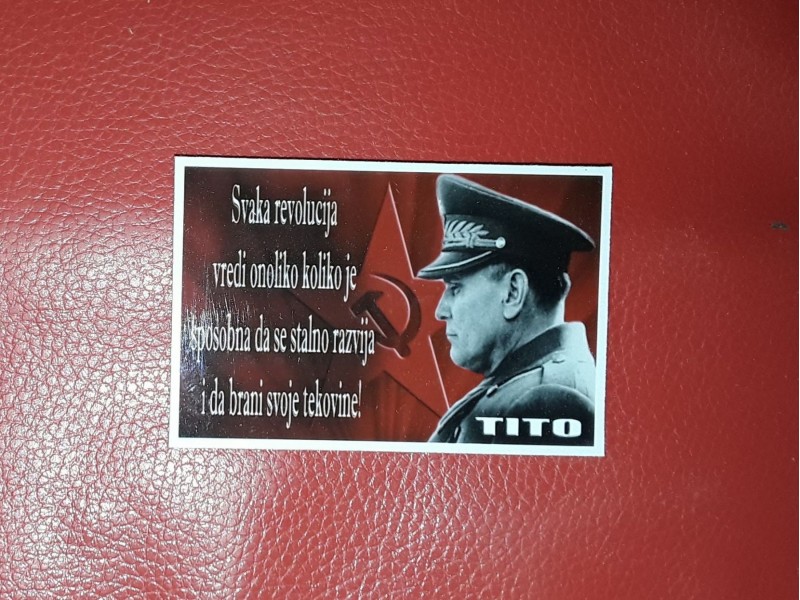 Magnet za frižider – motiv Josipa Broza Tita oko 7 x 5