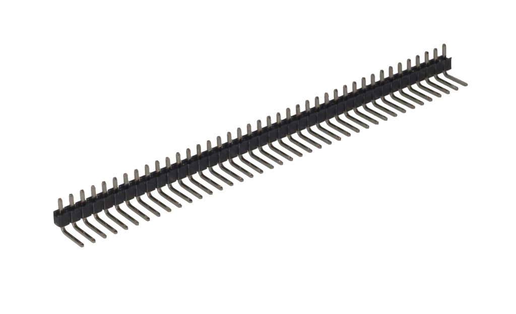 Letvica sa pinovima muška ugaona 1x40 2.54mm (Pin Header 90°)