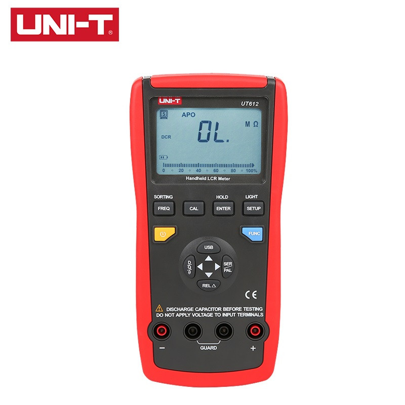 UNI-T UT612 Pametni Ručni LCR Metar - ESR, L, C, R Merač (100kHz, USB)