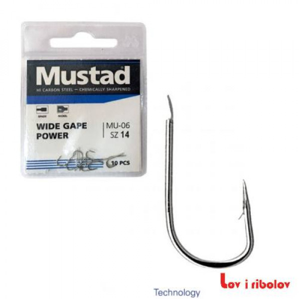 Udica Mustad MU06-60005NP-NI Wide Gape Match