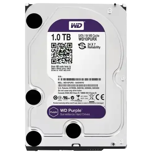Hard disk 1TB SATA3 Western Digital Caviar 64MB WD10PURZ Purple