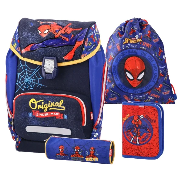 Logic set, ranac anatomski, 4 u 1, Spider-Man, Vintage