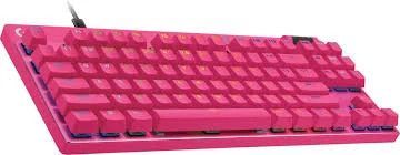 Logitech - Tastatura žična gaming Logitech PRO X TKL RAPID roze 920-013253