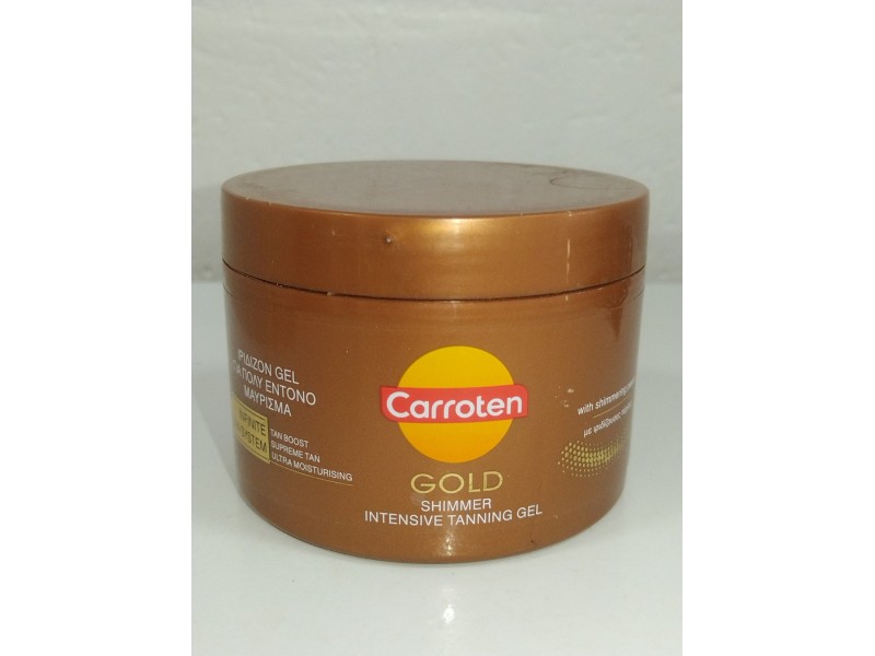 Carroten gold shimmer intensive tanning gel