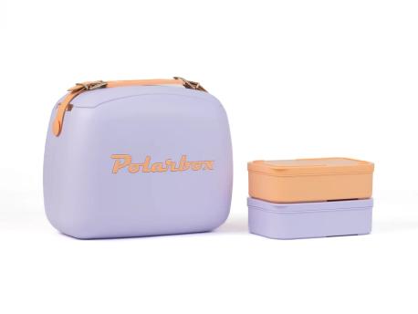 POLARBOX Lilac - Orange Pop Ručni frižider 6l sa dve posude za hranu