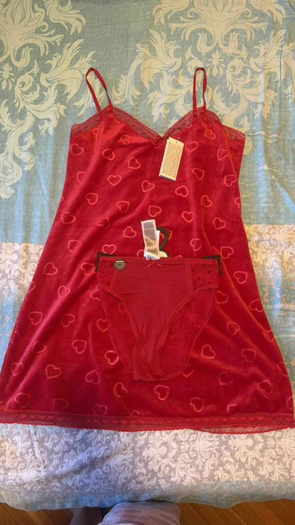 Ženski set za spavanje/lingerie – spavaćica + gaćice - Boja
