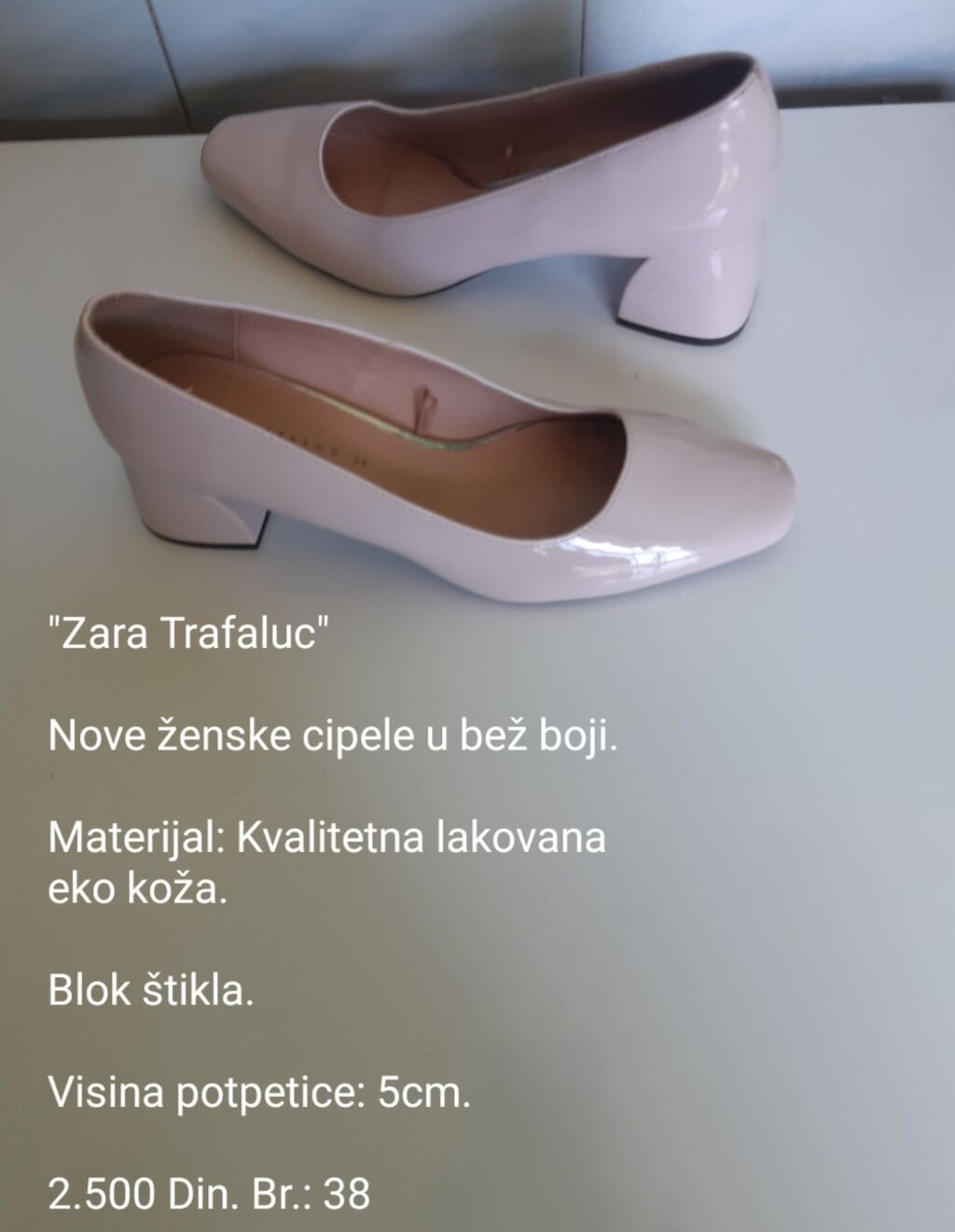 Zara Trafaluc – ženske cipele - Boja: bež - Materijal: kvalitetna