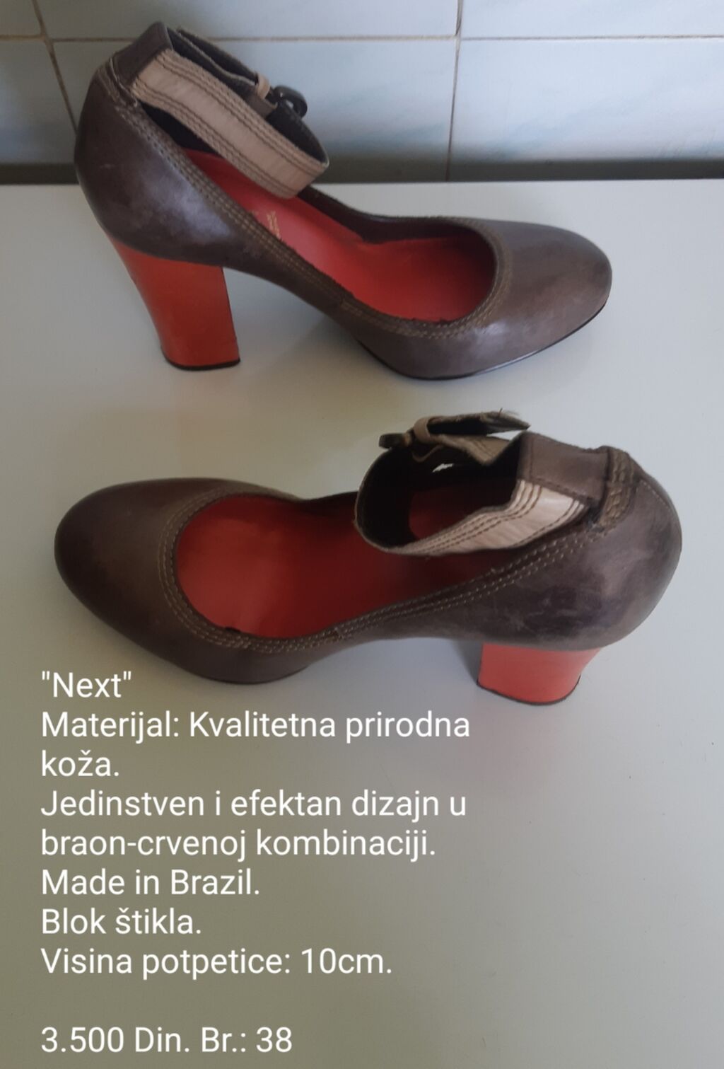 Next ženske cipele na potpeticu - Materijal: kvalitetna prirodna koža
