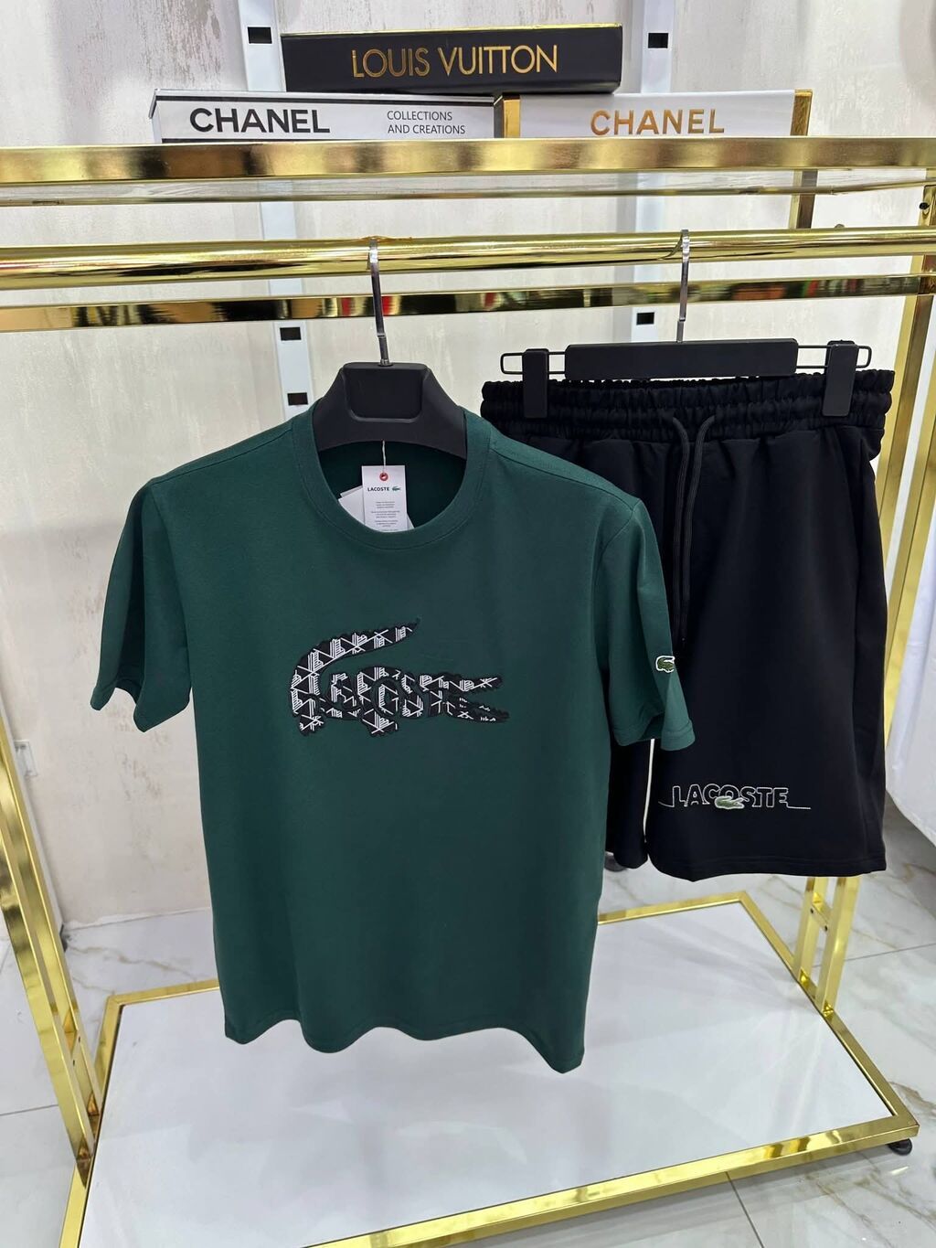 Trenerka Lacoste, bоја - Crna