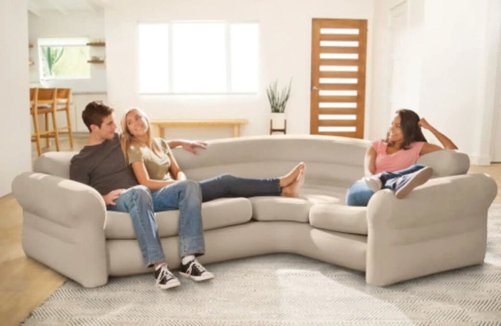Ugaona sofa na izvlačenje 257 cm x 203cm x 76cm Ova sofisticirana