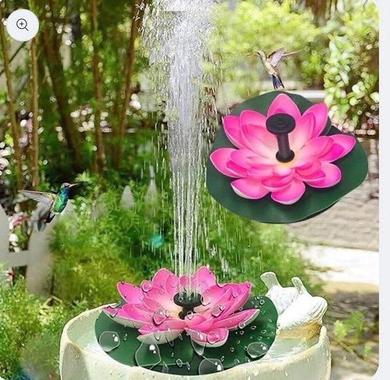 Lotos Solarna fontana ⛲️ ❤️‍Fontana je mala dekoracija, koja će vaše